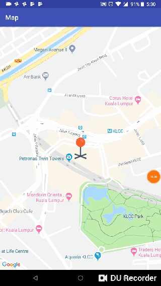 Moving Map Under Marker Like UBER Maps SDK For Android Baraa Bytes